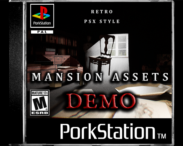 Retro PSX Style Mansion Assets - Demo by PorkBellyGames