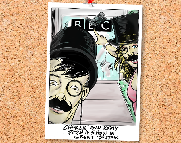 Charlie and Remy Pitch a Show in Great Britain by Jerna Van Vooren