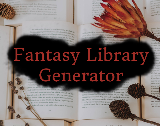 Fantasy Library Generator by Drew Long