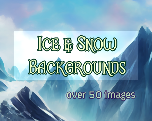 Fantasy Ice and Snow Backgrounds by Lornn