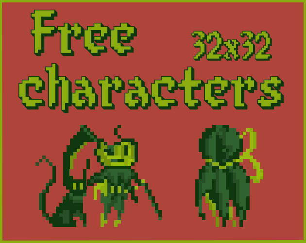 Free characters (32x32 px) by Shiru