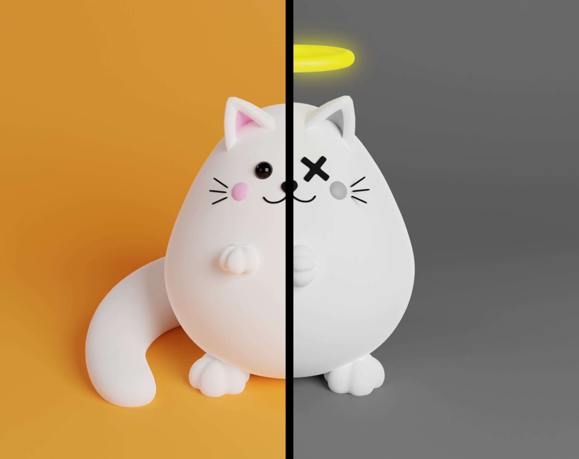 Dual Cat by seal-unicorn