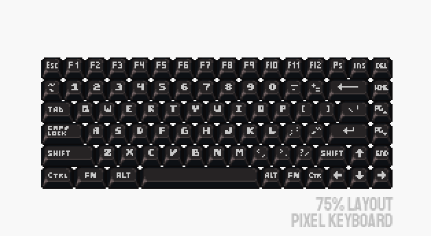Pixel Keyboard by illugion