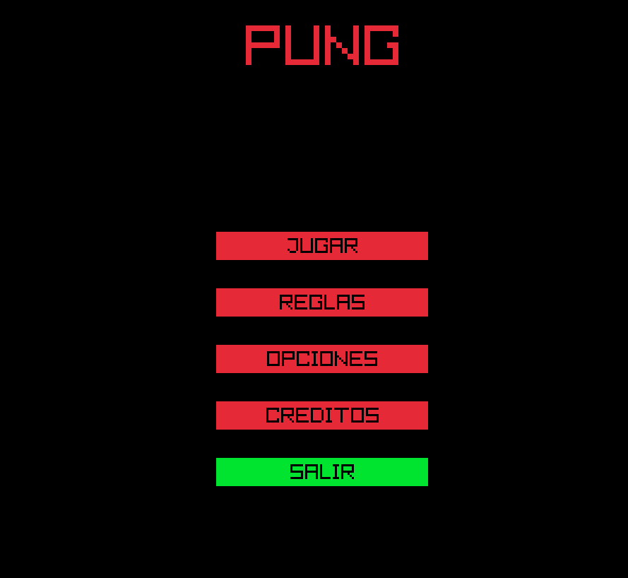 PUNG by Chesog for Pong - Desarrollo de Videojuegos I - 2022 - itch.io