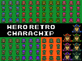 HERO RETRO CHARACHIP by Indie8bit