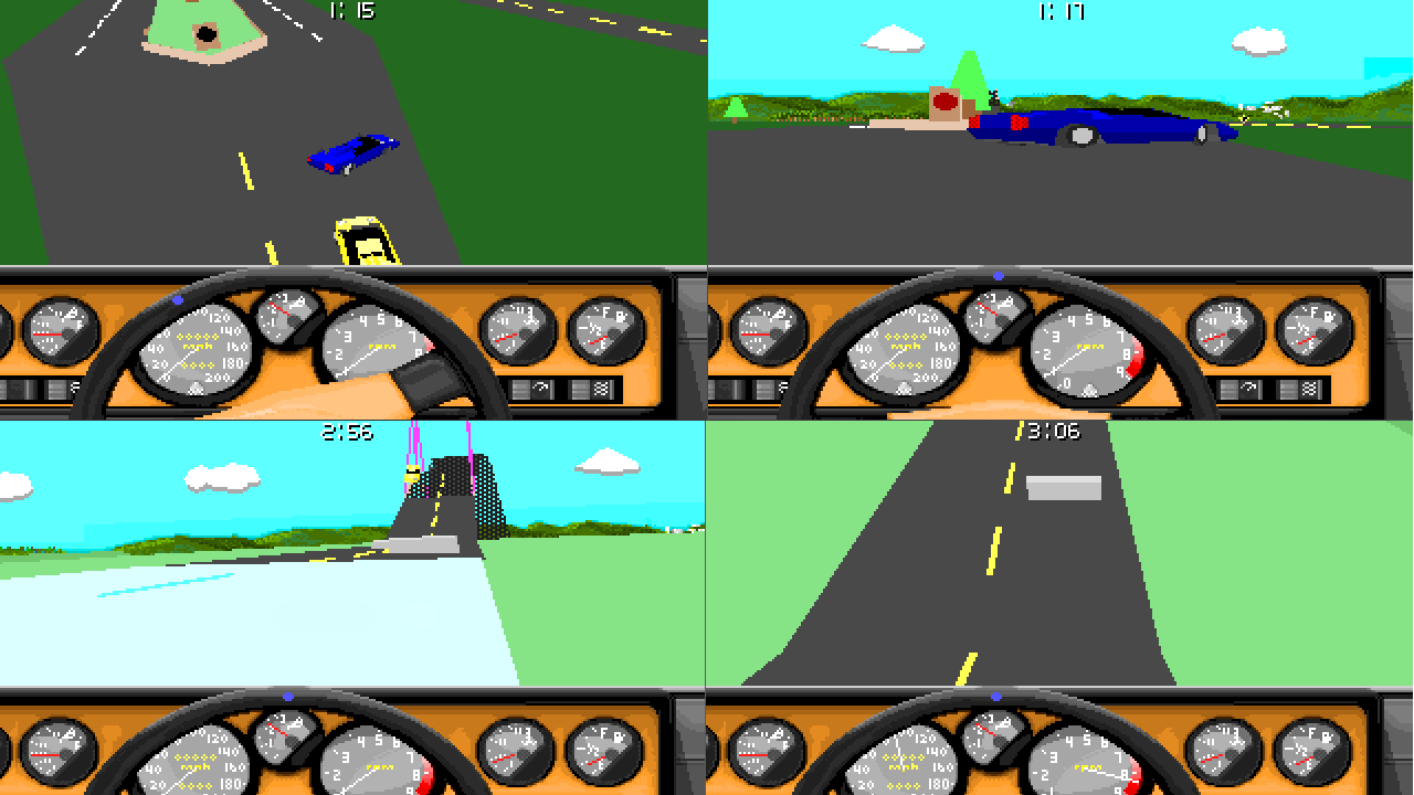 Stunts / 4D Sports Driving Multiplayer for DOSBox by kurtis2221