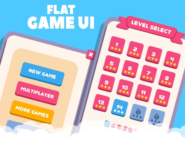 Casual, Colorful and Flat Game Assets for Mobile Games by Renderman ...