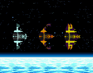 Pixel Space Ship Assets by Okaeridev
