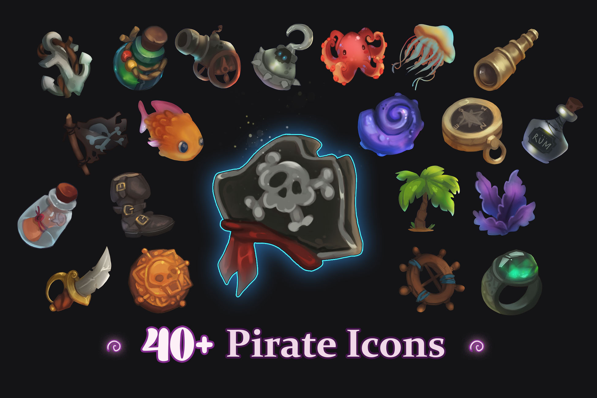 Pirate Icons Pack by PulsarX Studio
