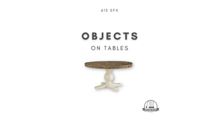 Objects on Tables by Gravity Sound