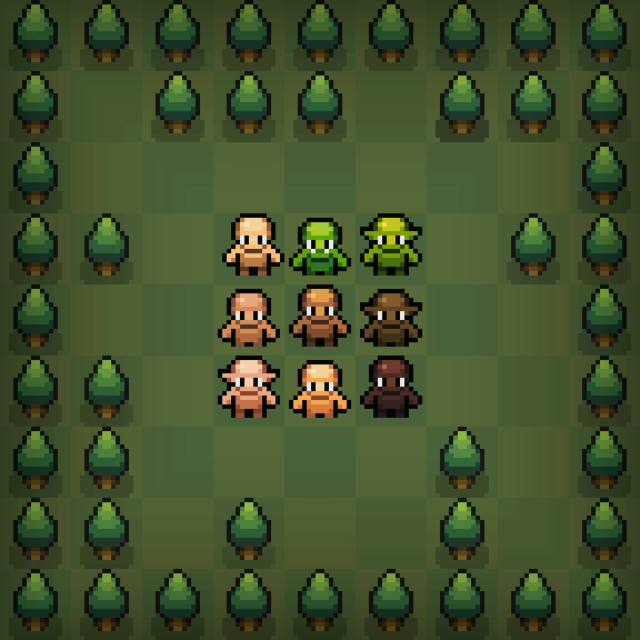 16x16 Puny Character Sprites Version 2.1 - 16x16 Puny Characters Editor ...