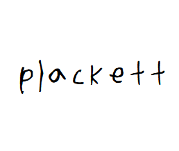 plackett's font by plackett