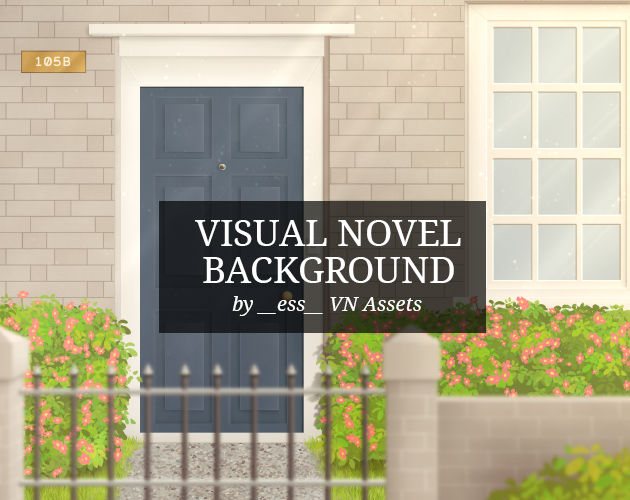 Visual Novel Background - House Entrance by __ess__ VN Assets