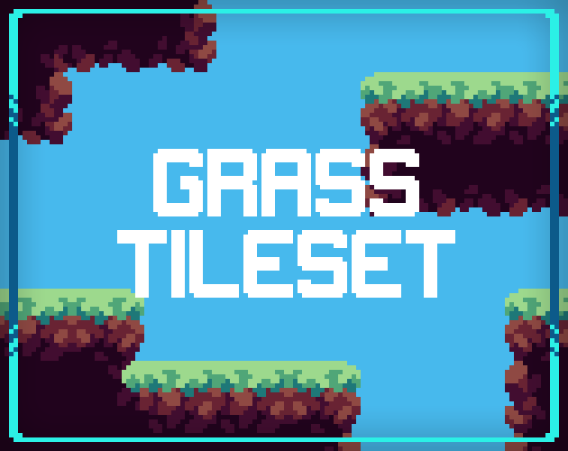 Side view grass tileset by Xeleph