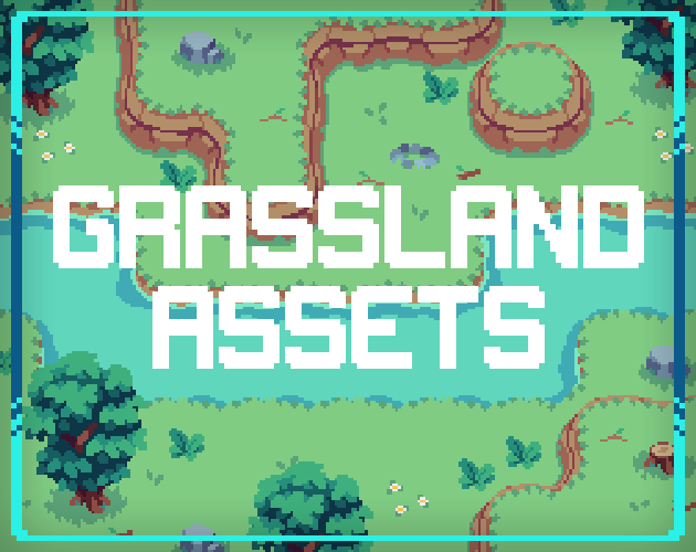 Top down rpg grassland assets by Xeleph