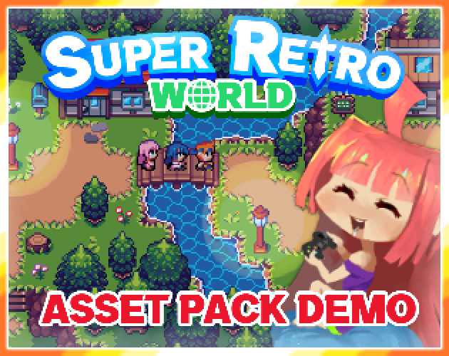 FREE RPG asset tileset demo pack (Super Retro World by Gif) by Gif