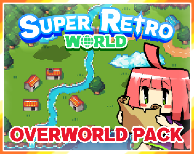 RPG asset tileset overworld pack (Super Retro World by Gif) by Gif