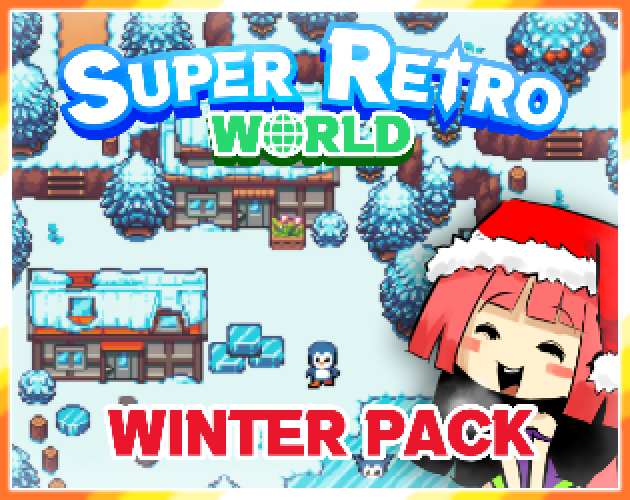 RPG asset tileset winter pack (Super Retro World by Gif) by Gif