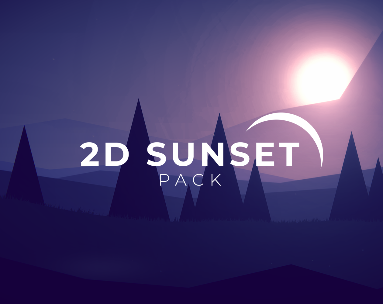 2D Minimalist Sunsets - Unity 2D Backgrounds Pack by Gabriel Bissonnette