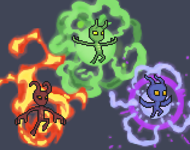 Pixel Characters Imps by Ismartal