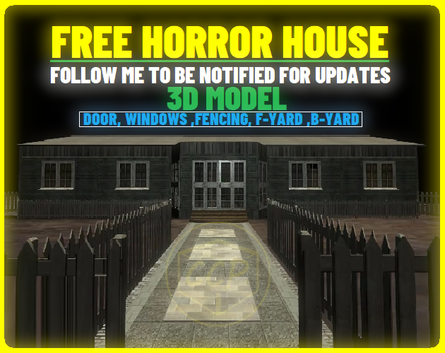 FULL HORROR HOUSE 3D MODEL FREE DOWNLOAD. by COPPERCUBE 6.5.1