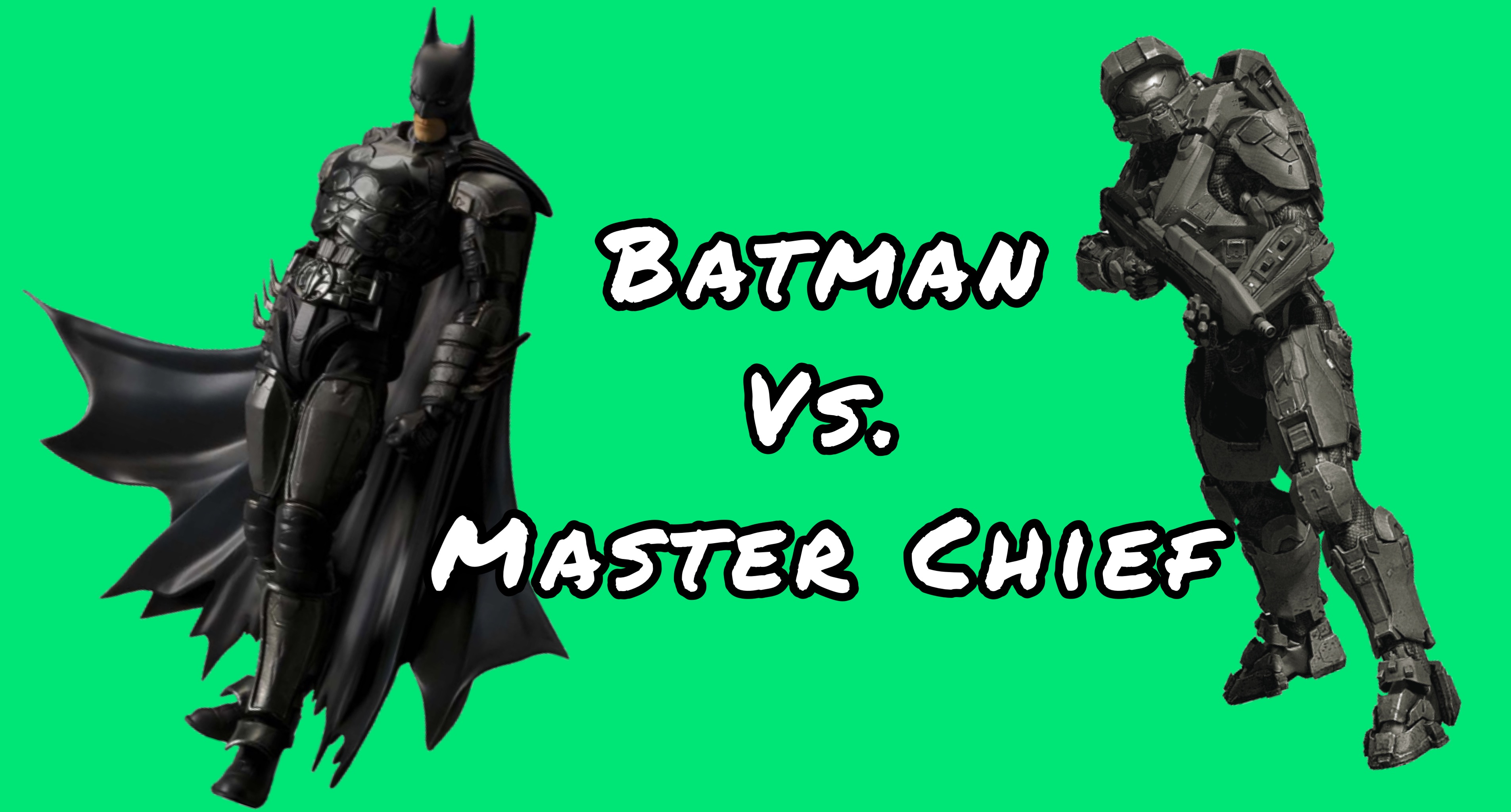 Batman Vs. Master Chief 2D by Tyrannz1cal