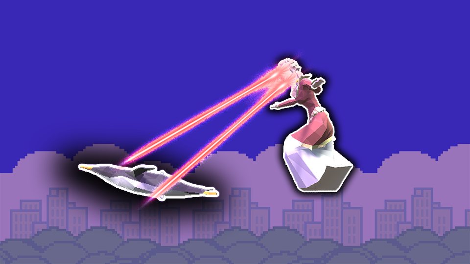 Laser Queen Vs Penguins by Robyn Again