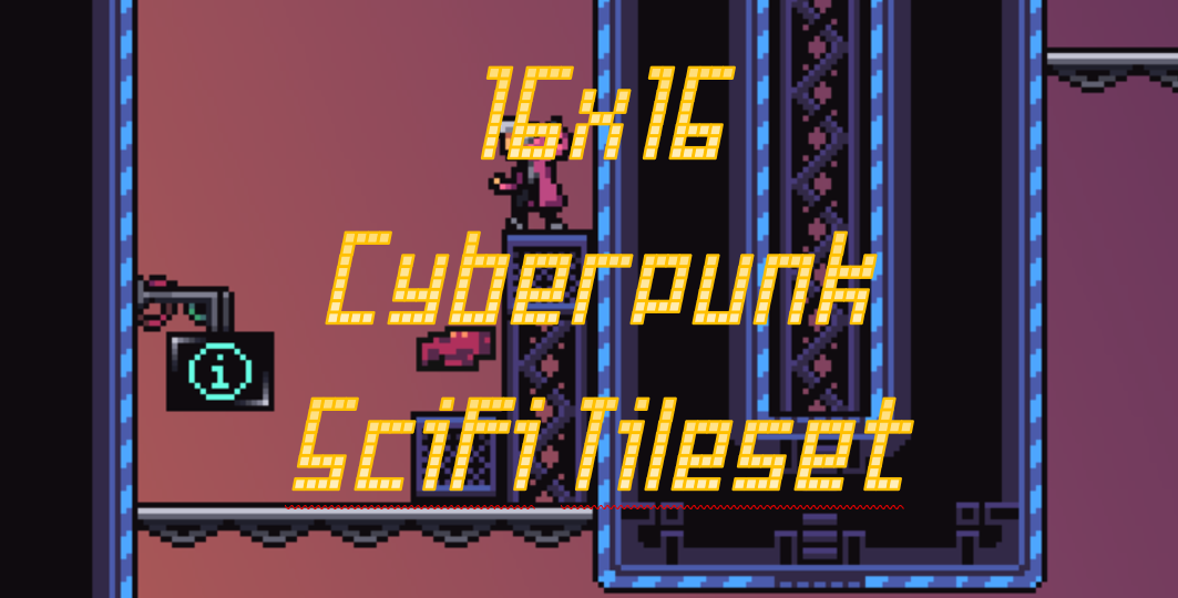 16x16 Cyber Punk Scifi Tileset by mowen88
