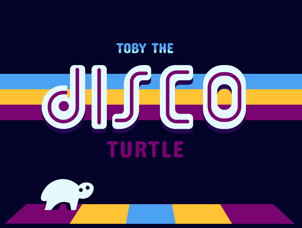 Toby the Disco Turtle by Kandif, OlgaZamyslona, Emma Almond