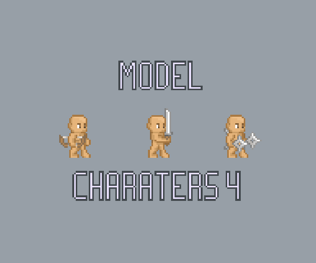 Side View Model Characters 4 by PixelCarvel
