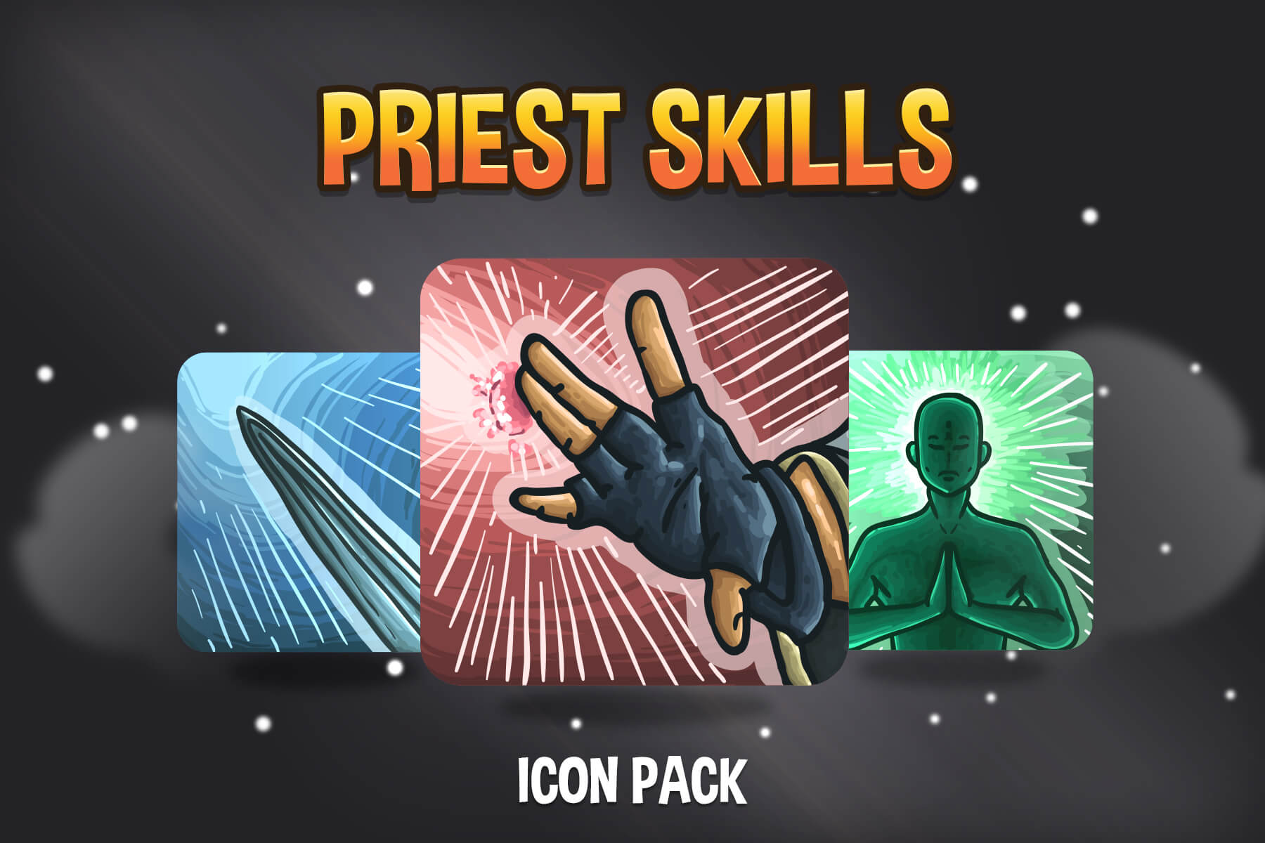 48 Priest Skills by Free Game Assets (GUI, Sprite, Tilesets)