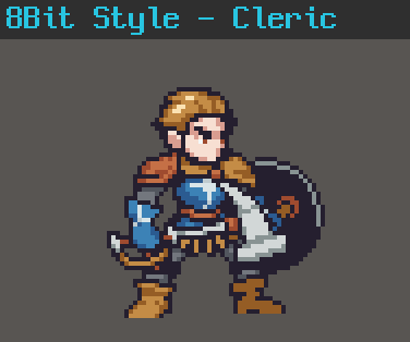 8-Bit Heroes) Cleric by Sagak Art (Pururu)