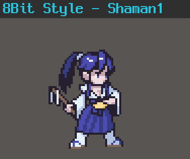 8-Bit Heroes) Shaman1 by Sagak Art (Pururu)