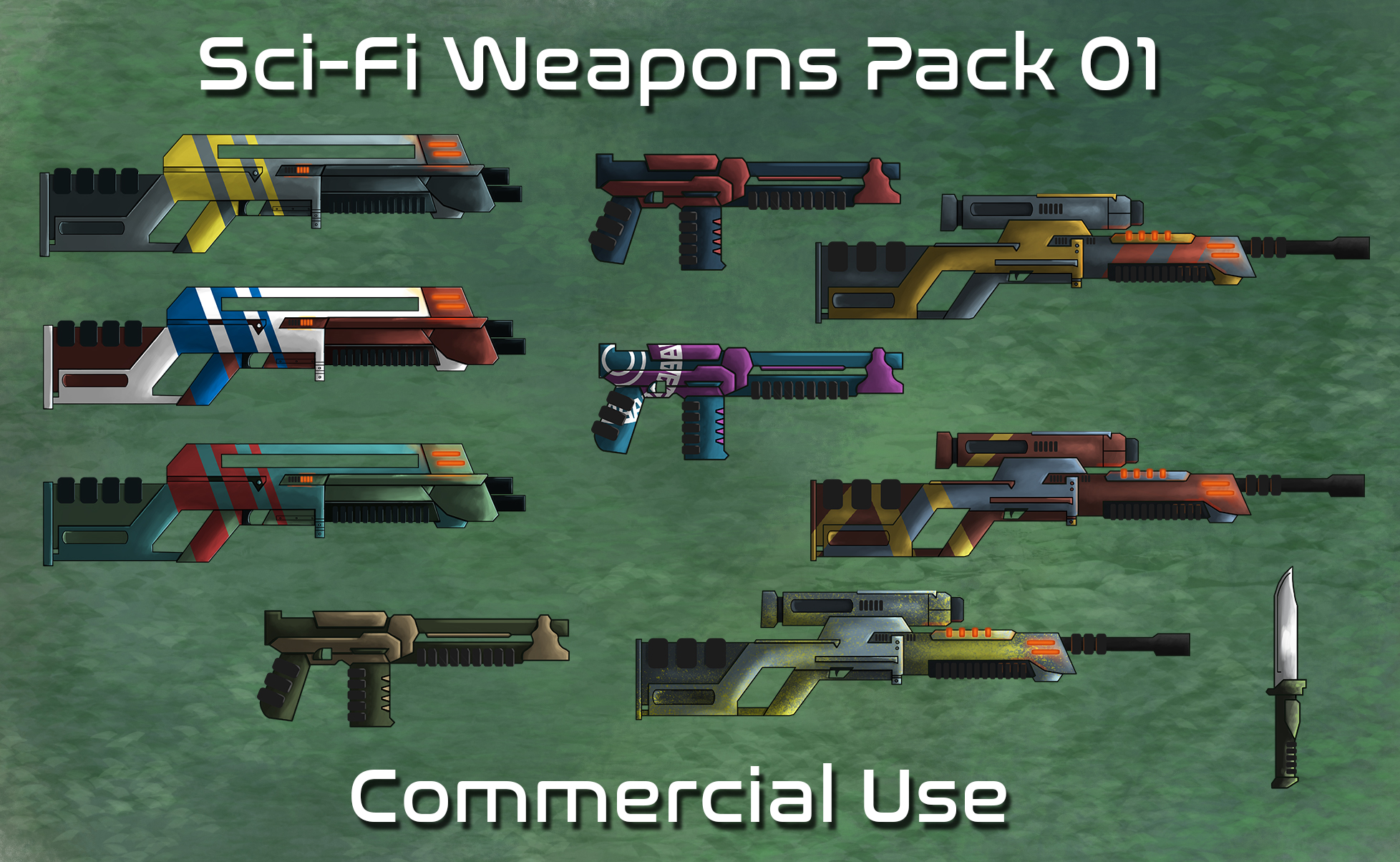 Modern/Sci-Fi Weapon Pack by WendigoWorkshop