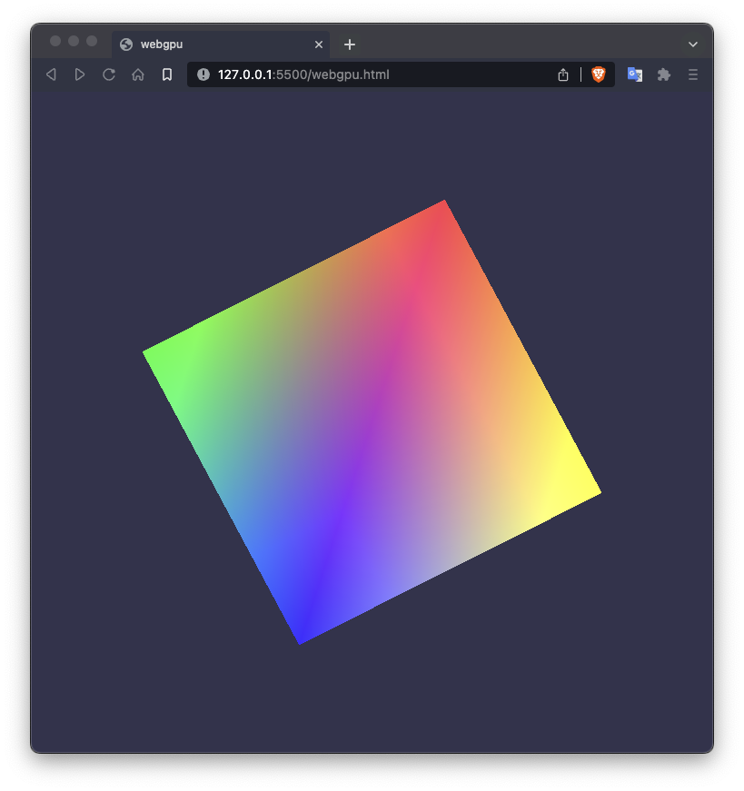 WebGPU 3D minimal setup by seyhajin