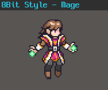 8-Bit Heroes) Mage by Sagak Art (Pururu)