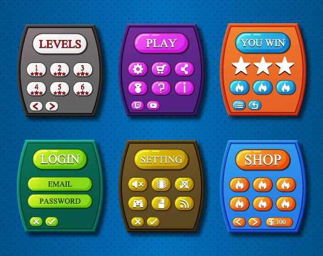 Level Up Your Game Design: Comprehensive Cartoon UI by SunGraphica