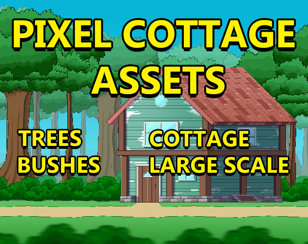 Large scale Pixel Cottage asset pack by Denny