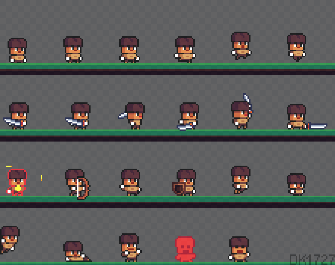 16x16 Pixel Adventures Character by BDragon1727