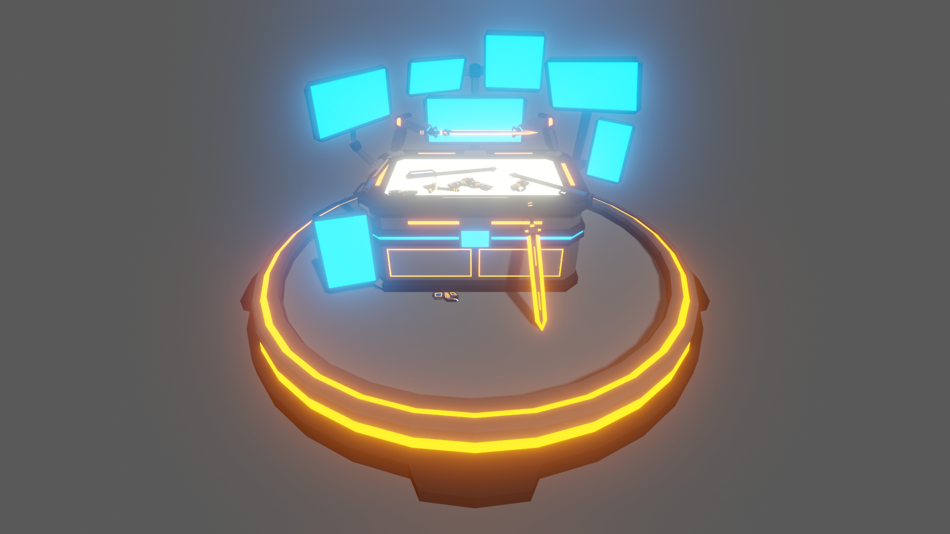 Glowing Table by Natcraw