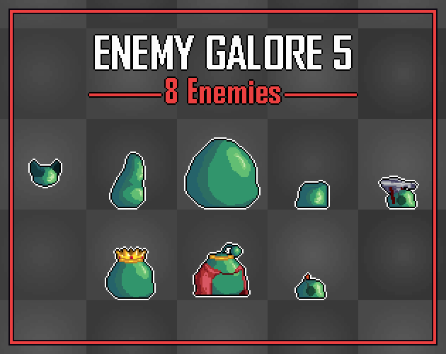 Slime galore! - Enemy Galore V by Admurin
