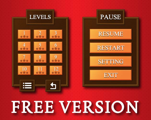 Casual Game UI pack FREE version by SunGraphica