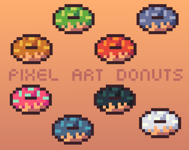 Pixel Art Donuts by Donut Studio