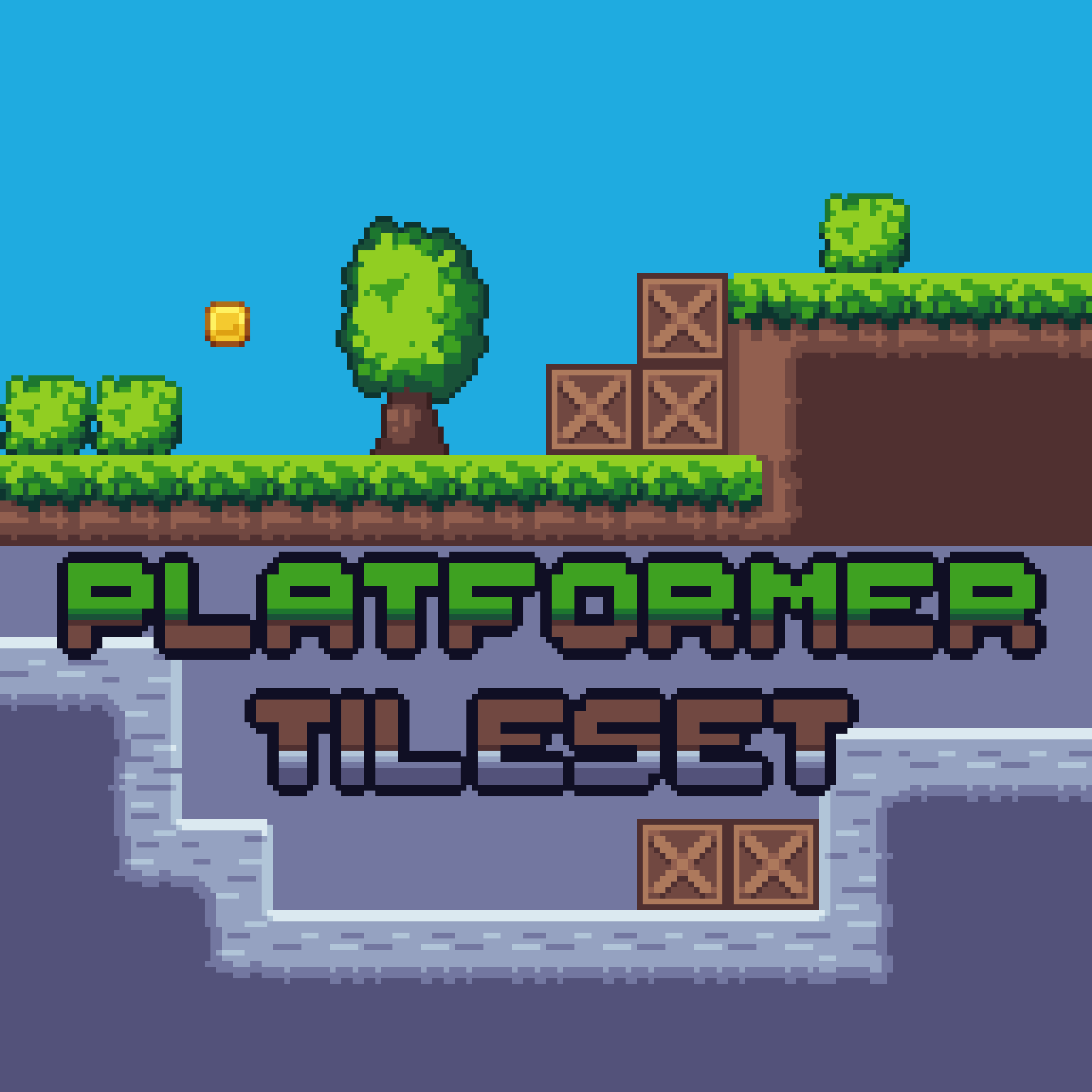 Platformer Tileset by Khang